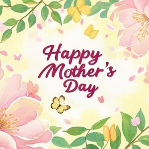 Mother's Day Floral Card Template Art | Customizable | Instant Download ...