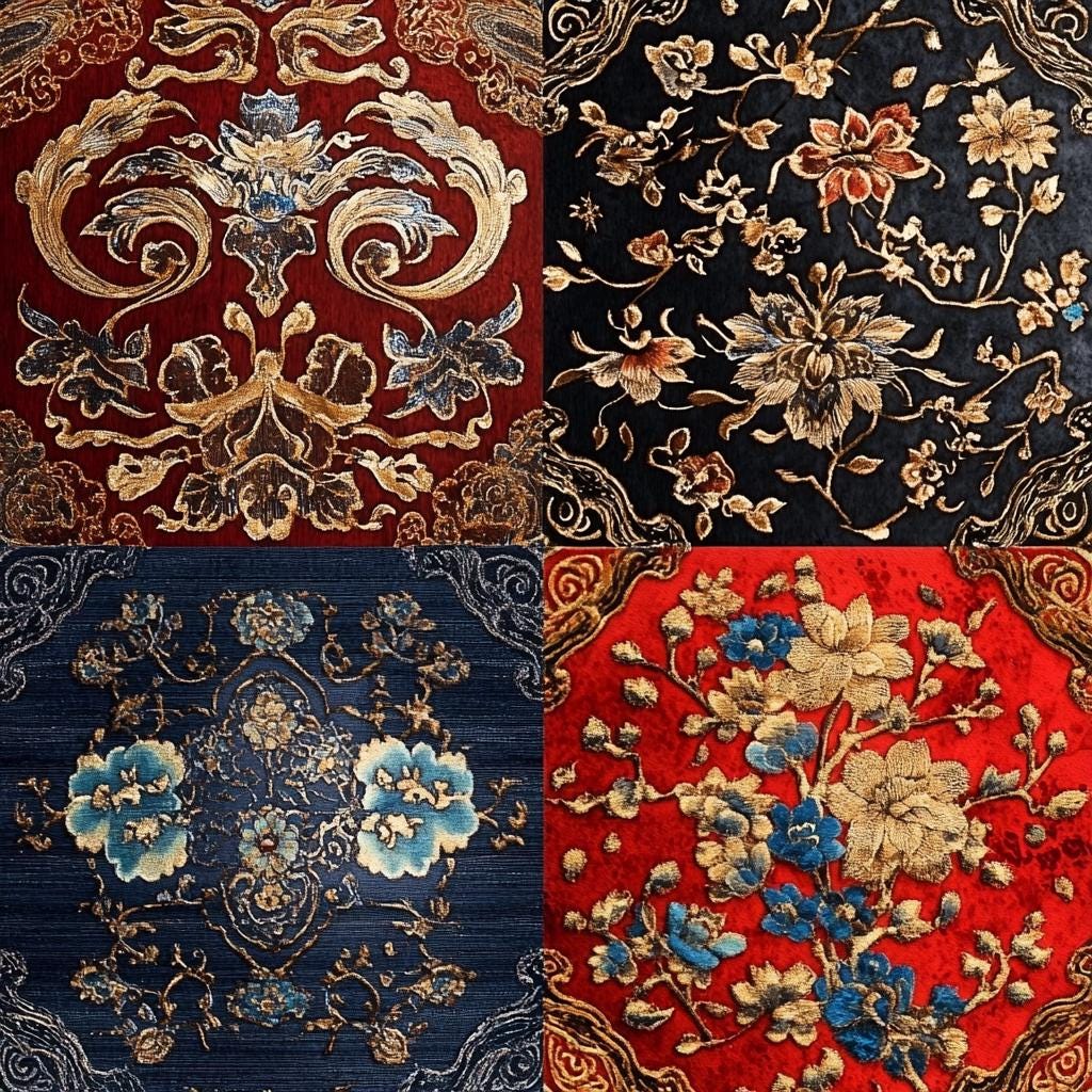 Chinese Silk Brocade Patterns – Song Dynasty Designs (digital Download ...