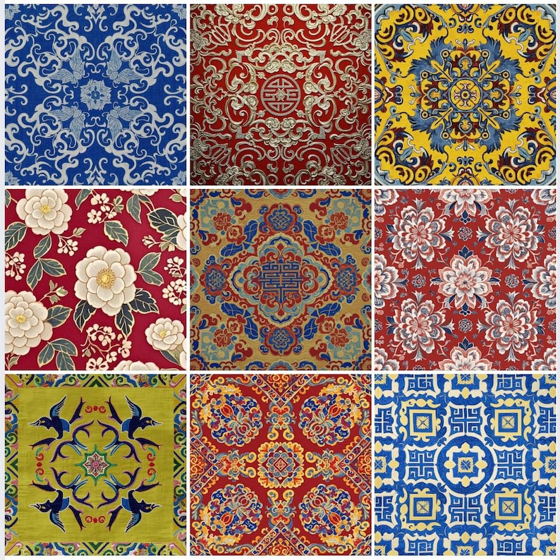Chinese Silk Brocade Patterns – Song Dynasty Designs (digital Download ...