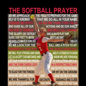 The Softball Prayer Personalized With Photo Softball Prayer - Etsy