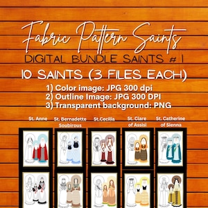 30 Digital Saints Images, Saints 3 Files Each, Saints Color Image ...