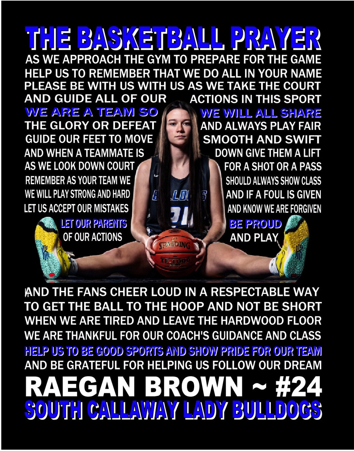 The Basketball Prayer Personalized With Photo Basketball - Etsy