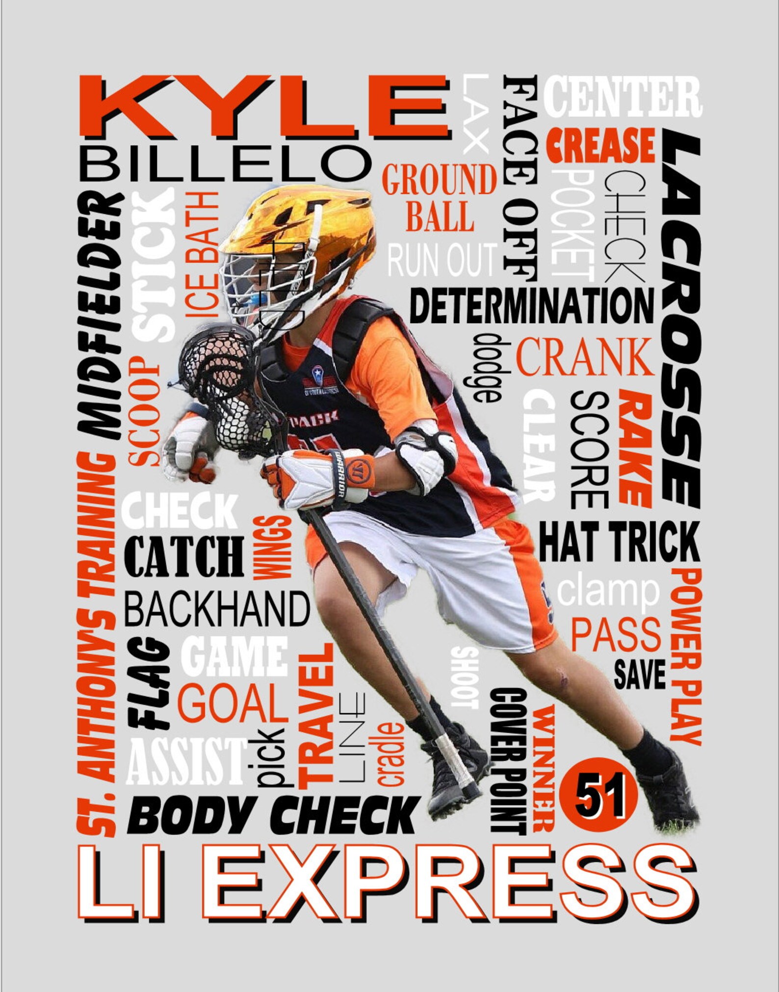 Lacrosse Word Collage With Photo Lacrosse Collage Lacrosse - Etsy