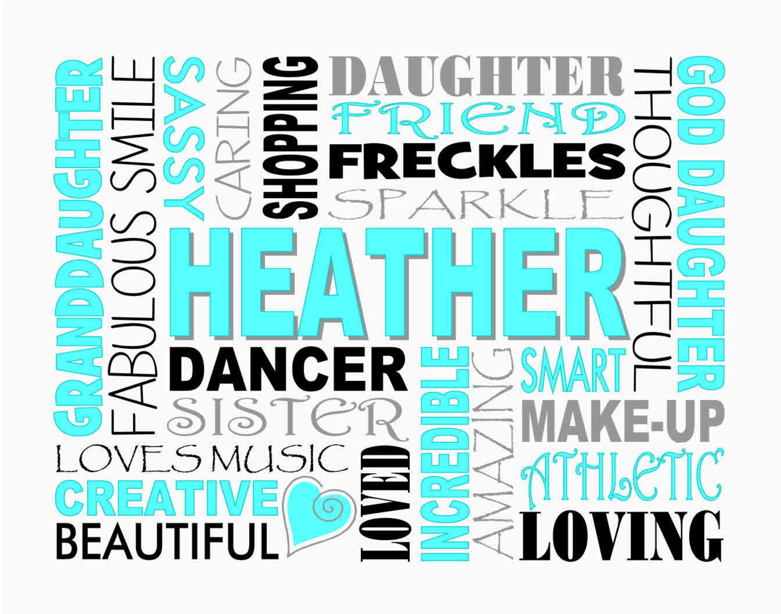 Custom Name Prints Print Names Names on Heavy Matte Paper - Etsy