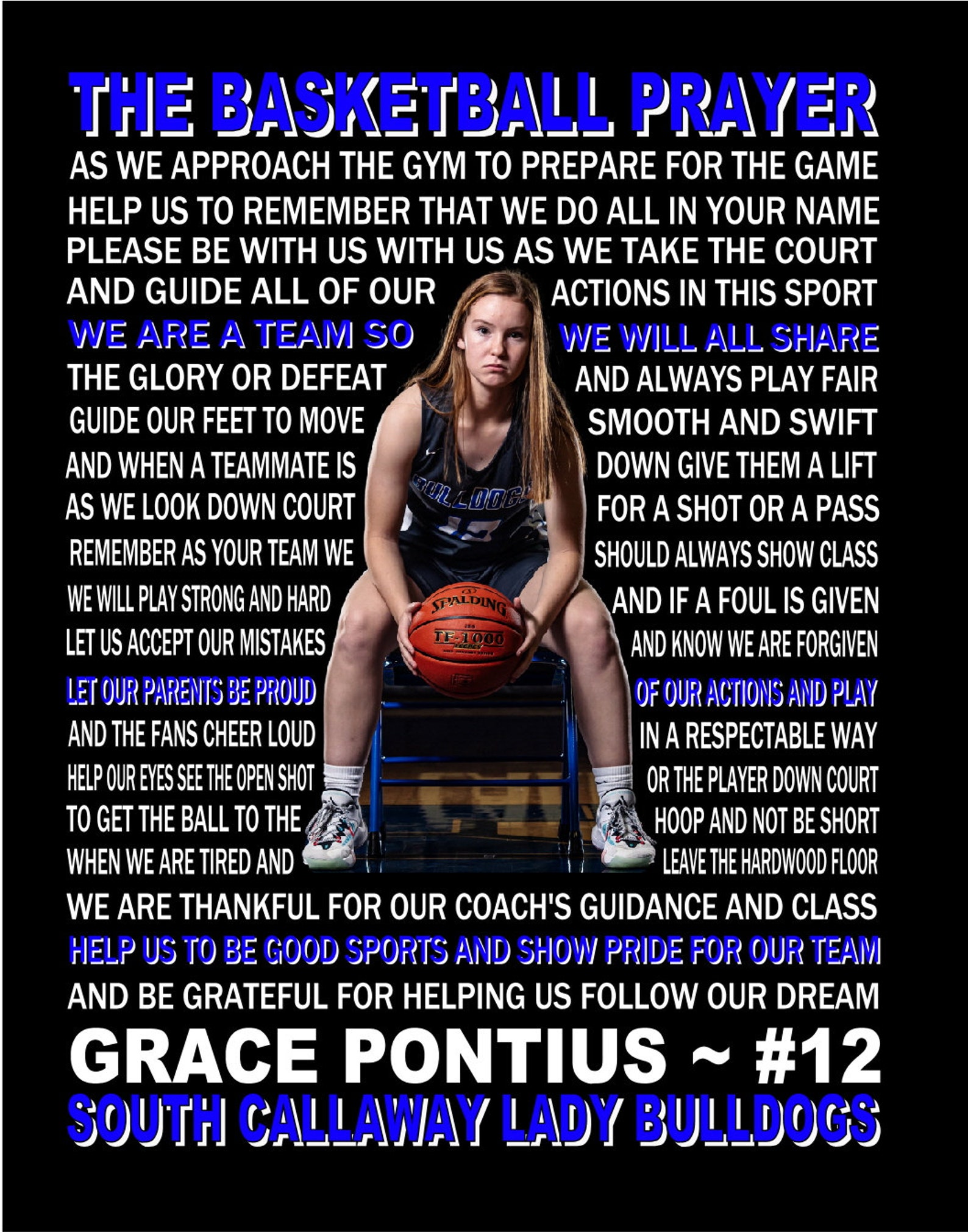 The Basketball Prayer Personalized With Photo Basketball - Etsy