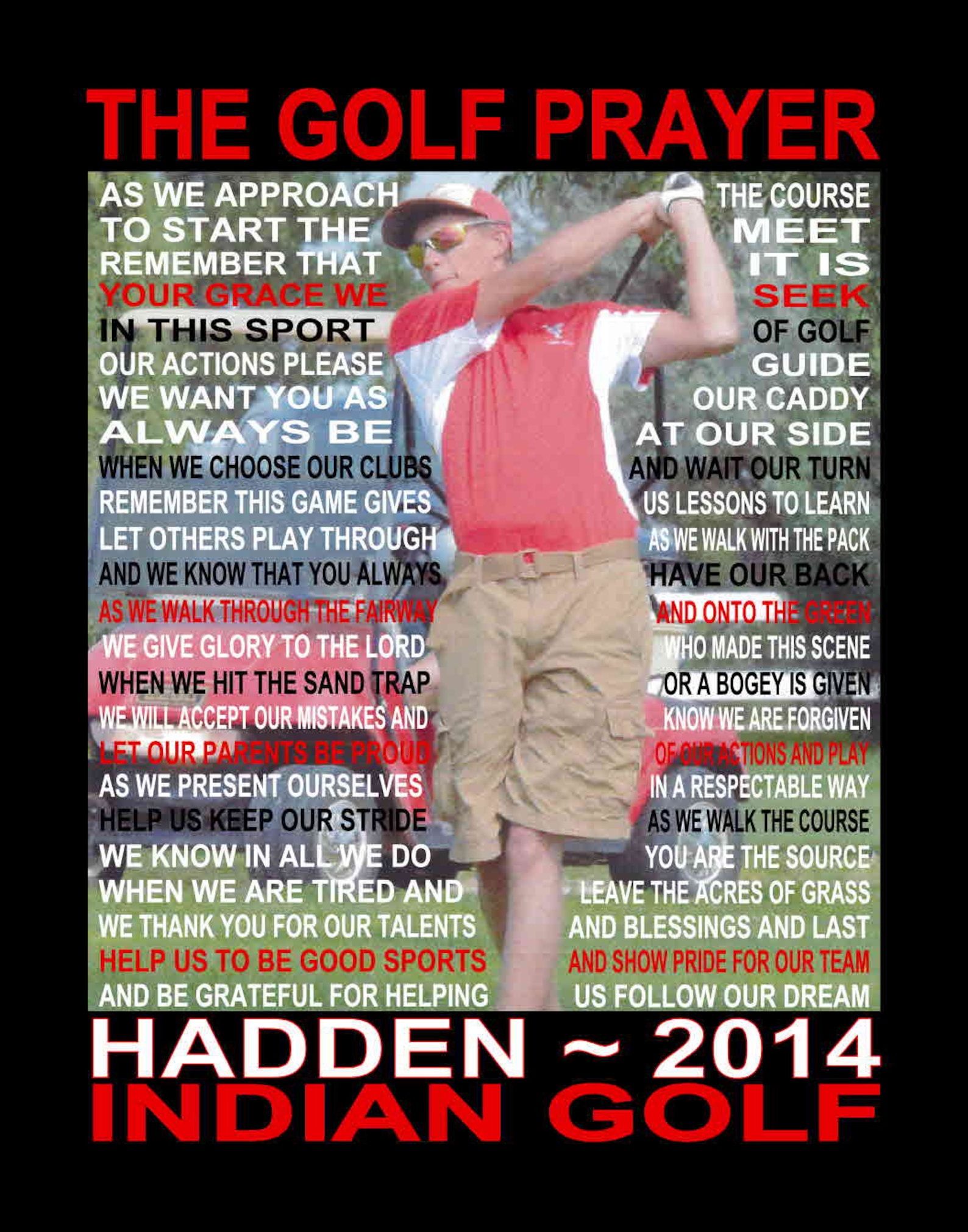 The Golf Prayer Personalized With Photo Golf Prayer Golf - Etsy