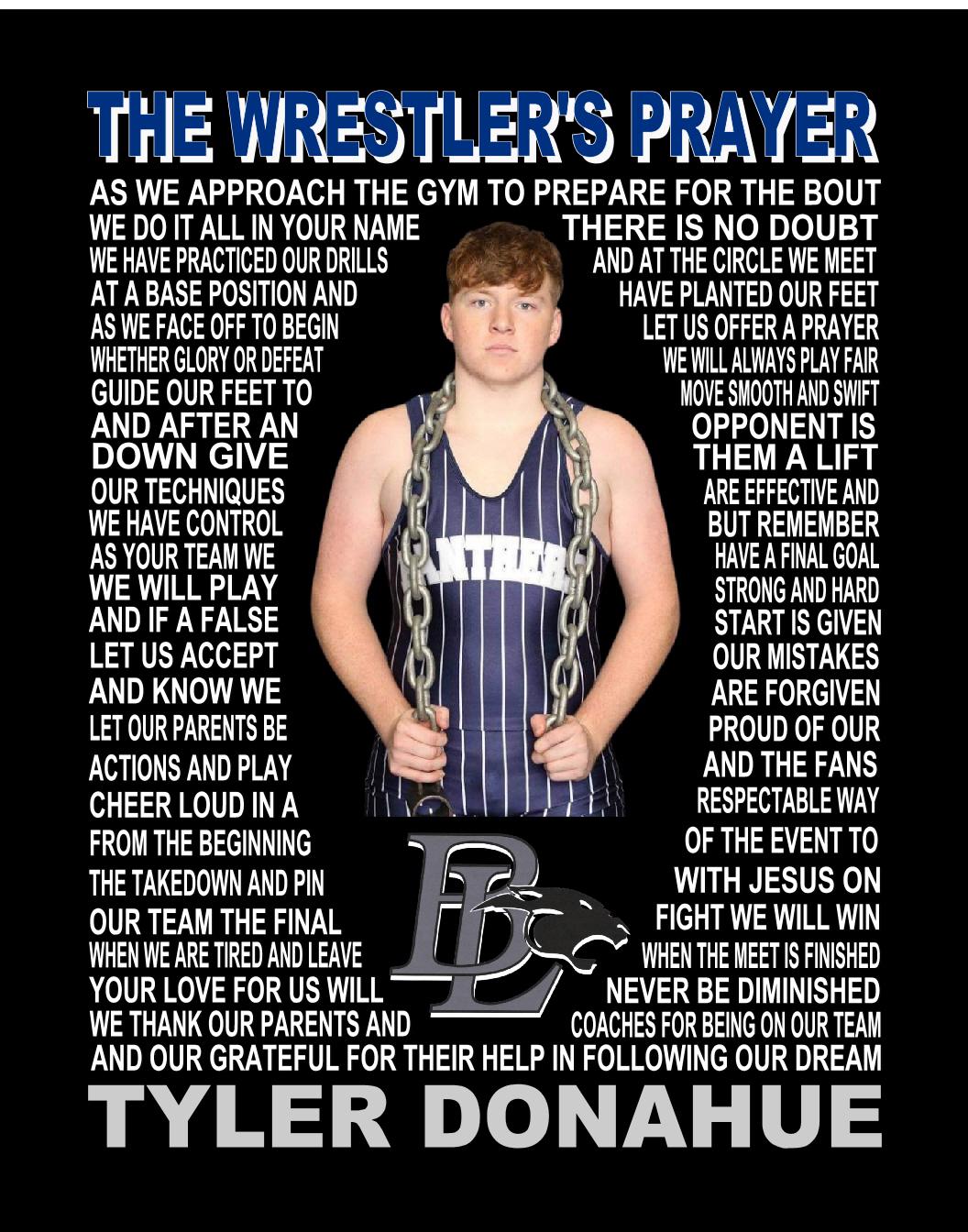 Wrestler's Prayer, Personalized With Photo, Wrestling Prayer, Senior ...