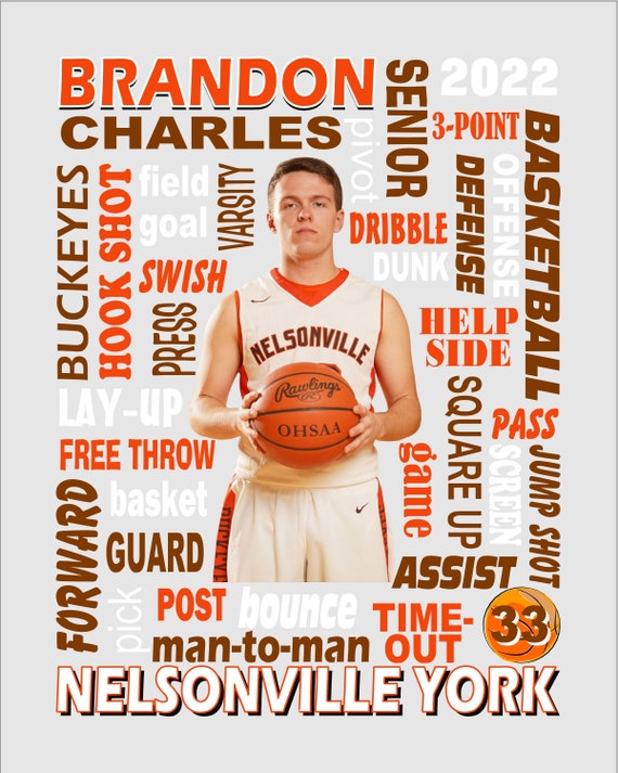 The Basketball Word Collage Basketball Basketball Saying - Etsy