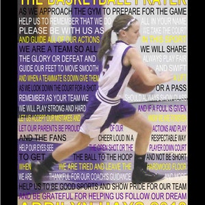 The Basketball Prayer Personalized With Photo, Basketball Prayer ...