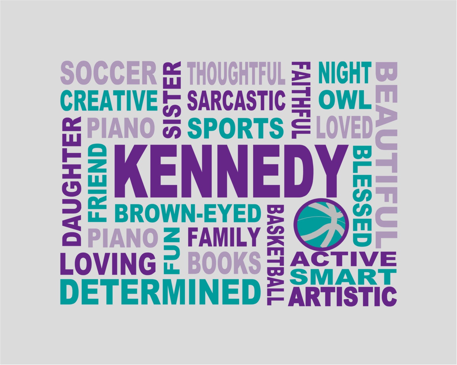 Custom Name Prints, Print Names, Names on Heavy Matte Paper, Collage ...