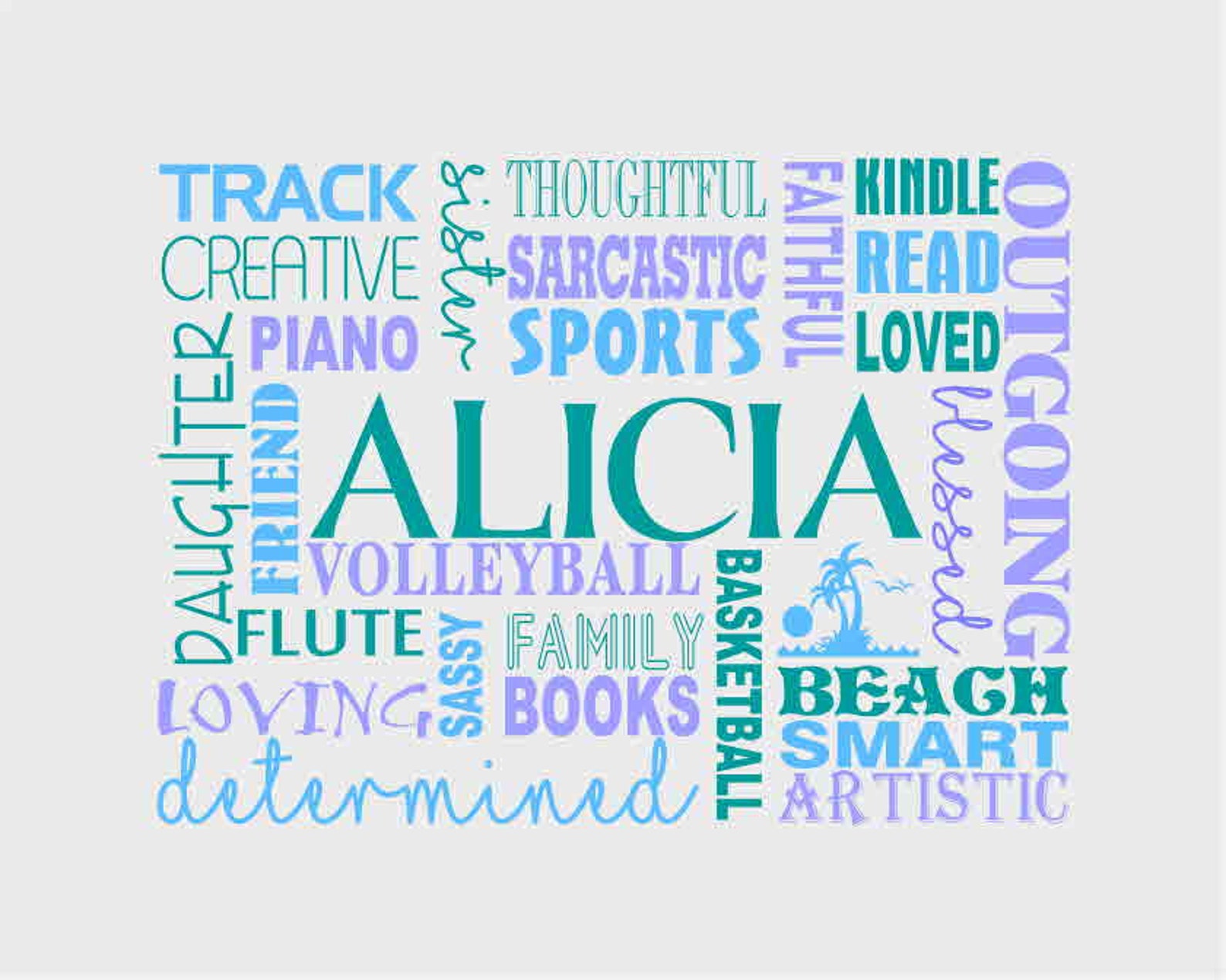 Custom Name Prints Print Names Names on Heavy Matte Paper - Etsy