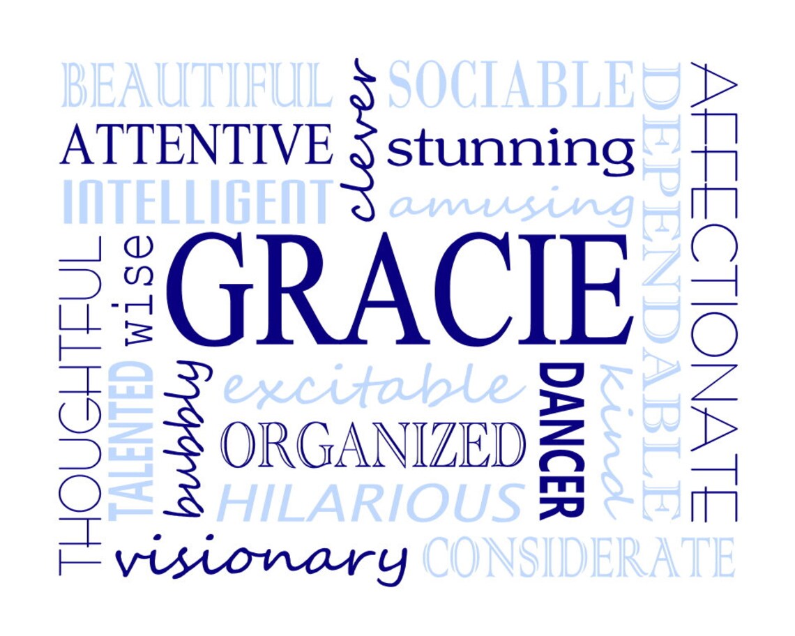 Custom Name Prints Print Names Names on Heavy Matte Paper - Etsy