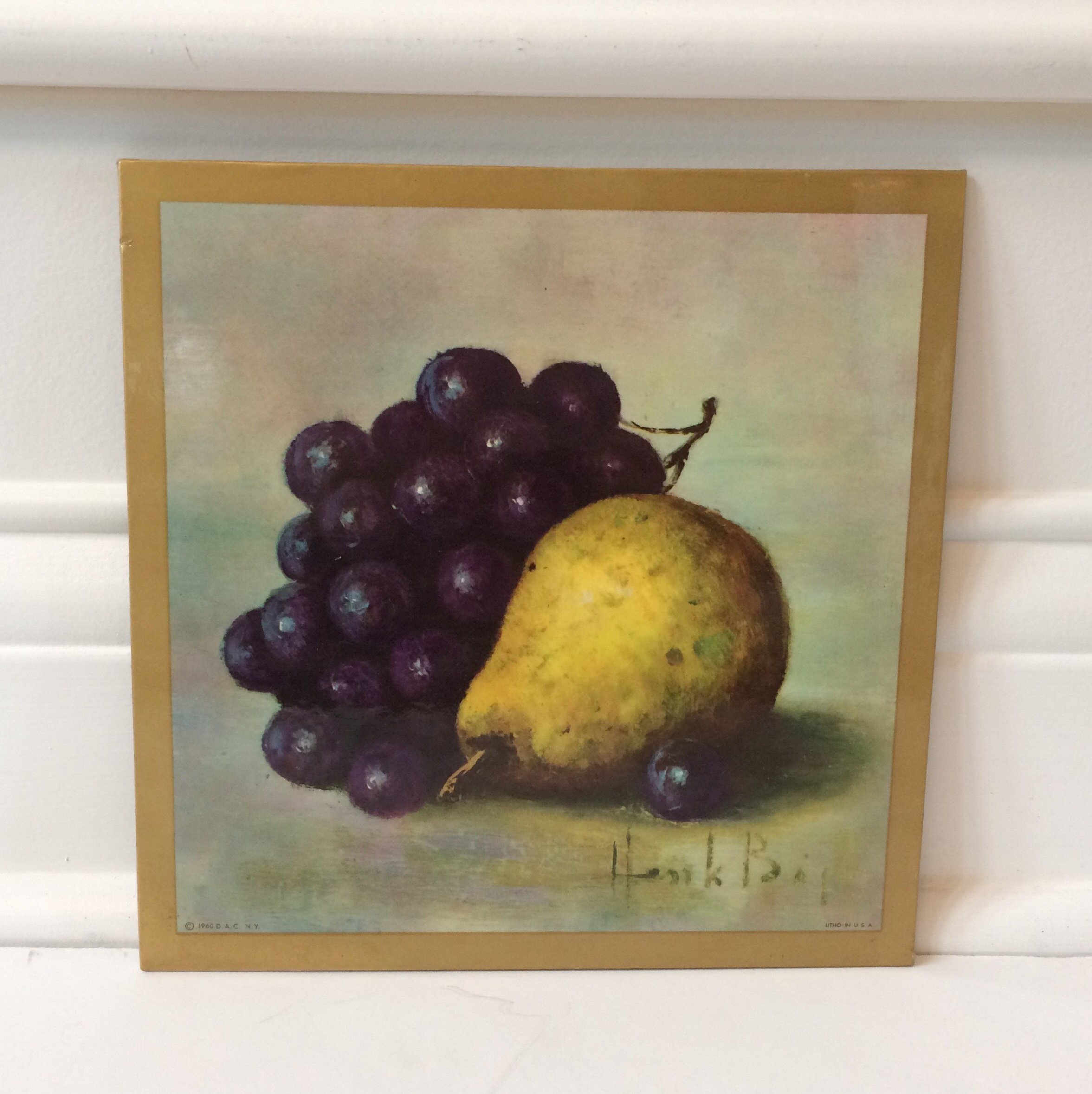 Hank Boj Fruit Still Life Art Wall Decor from 1960 | Etsy