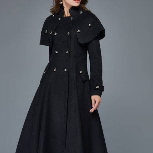 Long White Wool Princess Coat Winter Wedding Coat Victorian - Etsy Canada