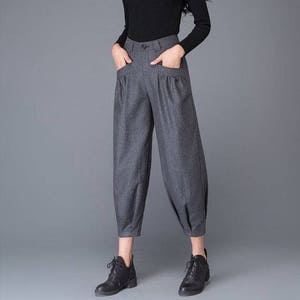 Wool Pants, Long Wool Pants, Winter Pants Women, Warm Pants, Womens ...