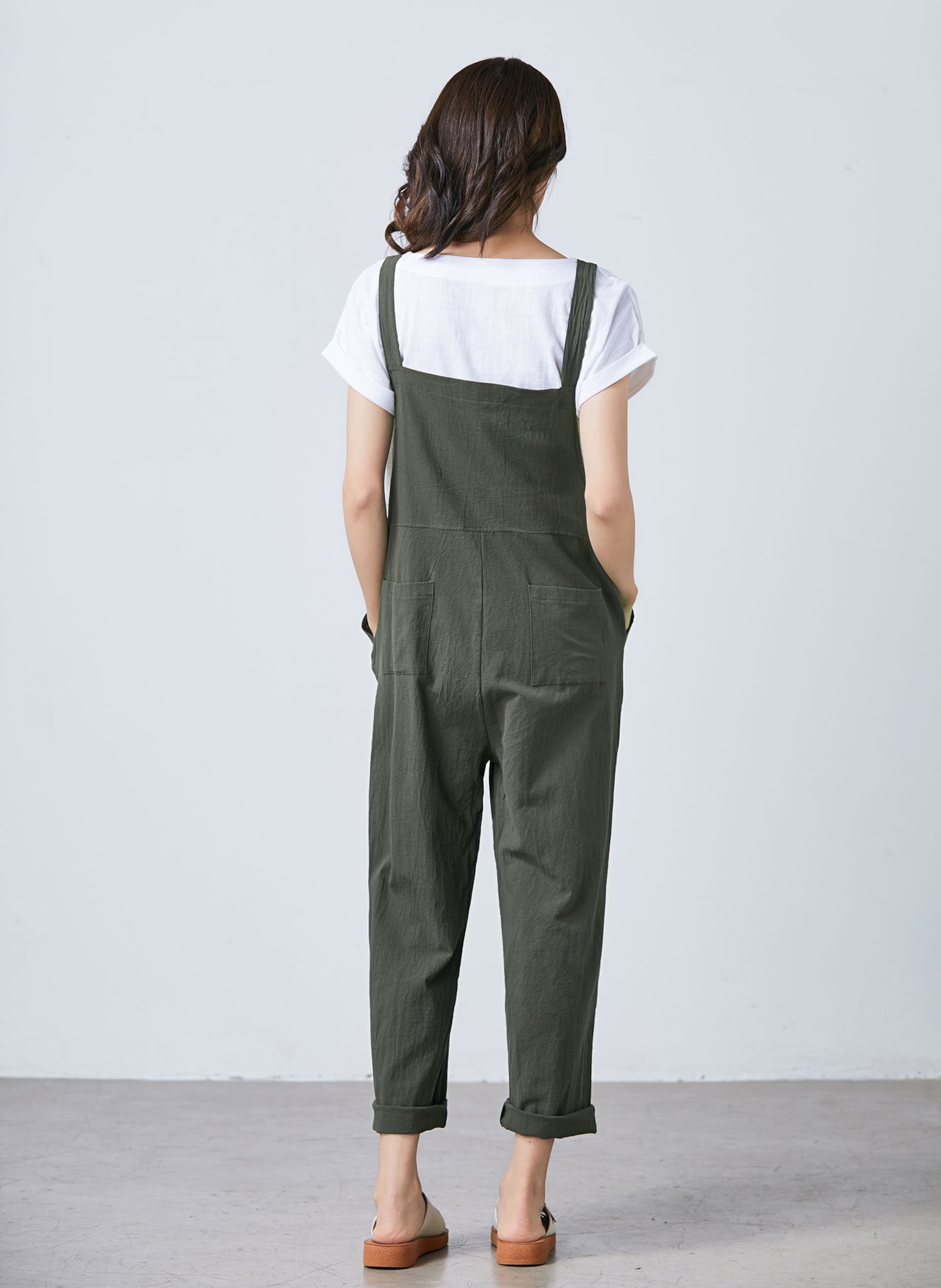Linen Overalls Women, Linen Jumpsuits, Loose Fit Overalls, Harem Pants ...