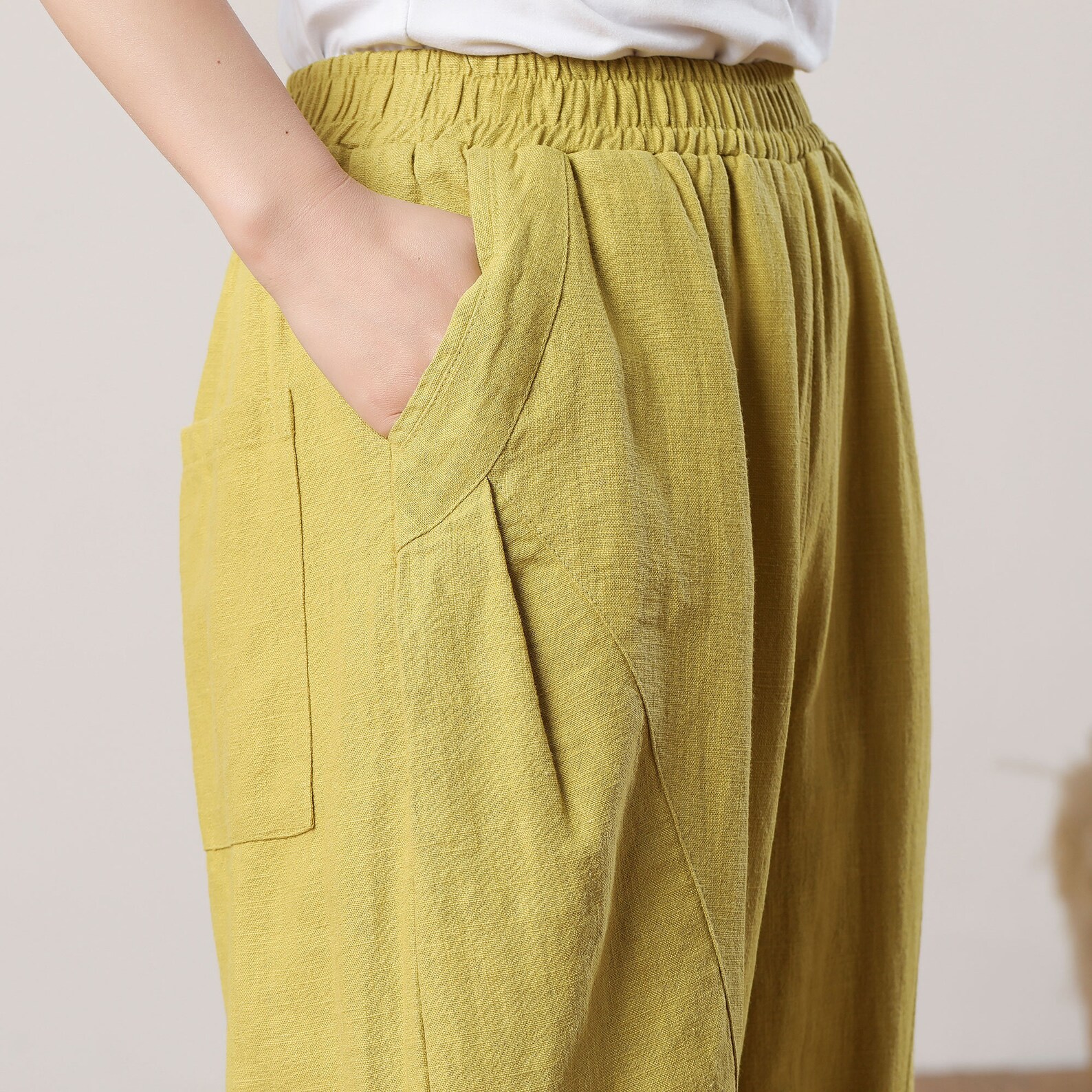 Women's Linen Pants, Long Casual Linen Pants, Plus Size Linen Pants ...