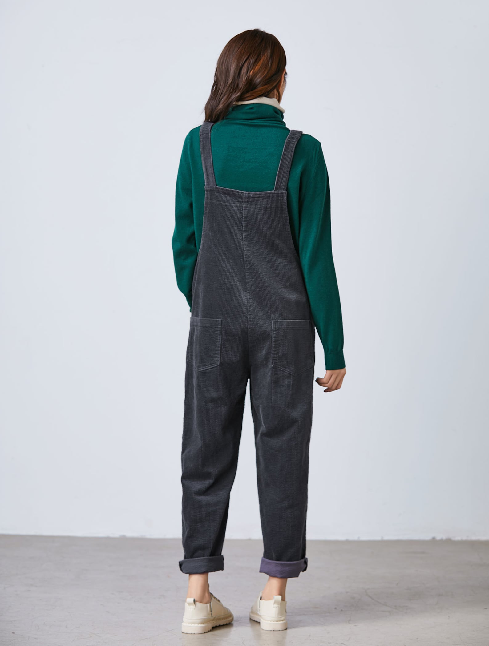 Gray Corduroy Overalls Overalls Women Oversized Wide Leg - Etsy