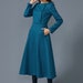 Blue Wool Dress Womens Winter Dress Womens Dress Long Wool - Etsy