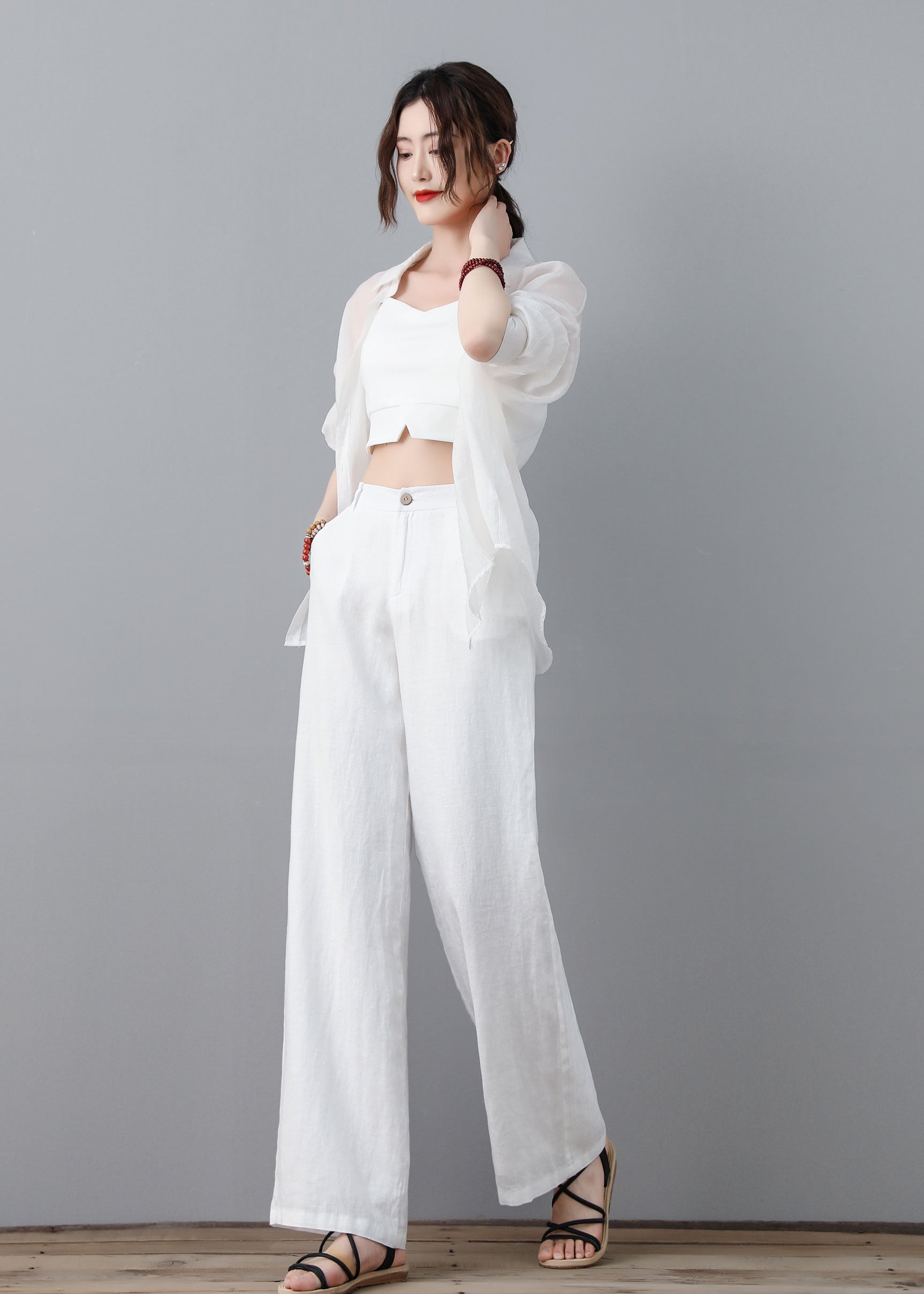 White Linen Pants Linen Pants Wide Leg Linen Pants Women - Etsy Australia