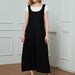 Linen Dress Linen Pinafore Dress Black Pinafore Dress Women - Etsy