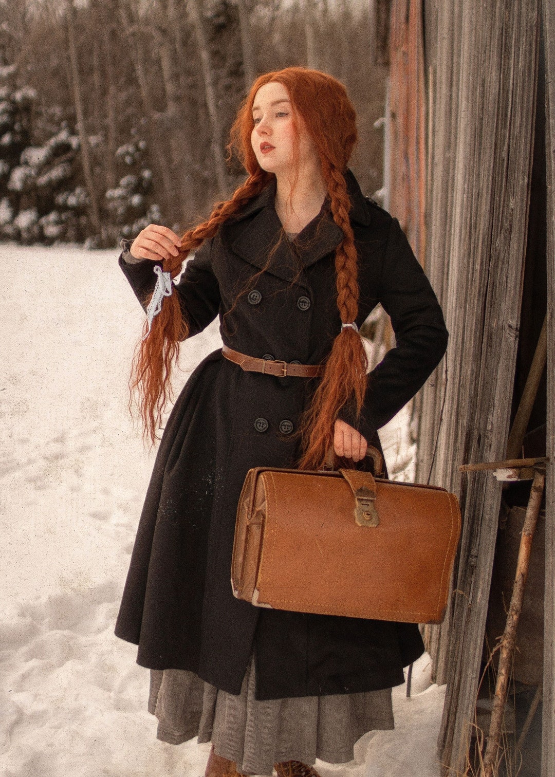 Wool Coat, Black Princess Wool Coat, Long Coat Women, Swing Coat ...