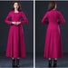 Rose Red Wool Dress Women Dress Maxi Dress Elegant Dress - Etsy