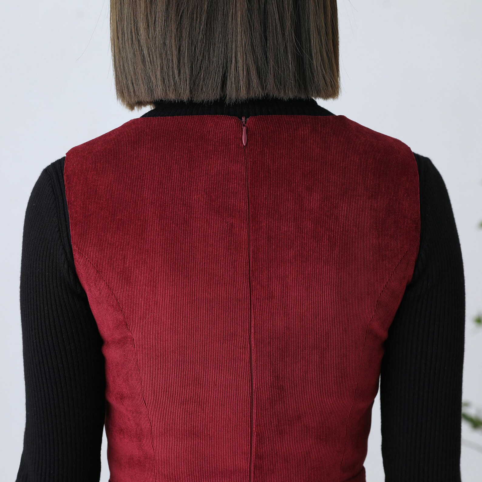 Red Corduroy Dress Womens Sleeveless Corduroy Dress Long - Etsy