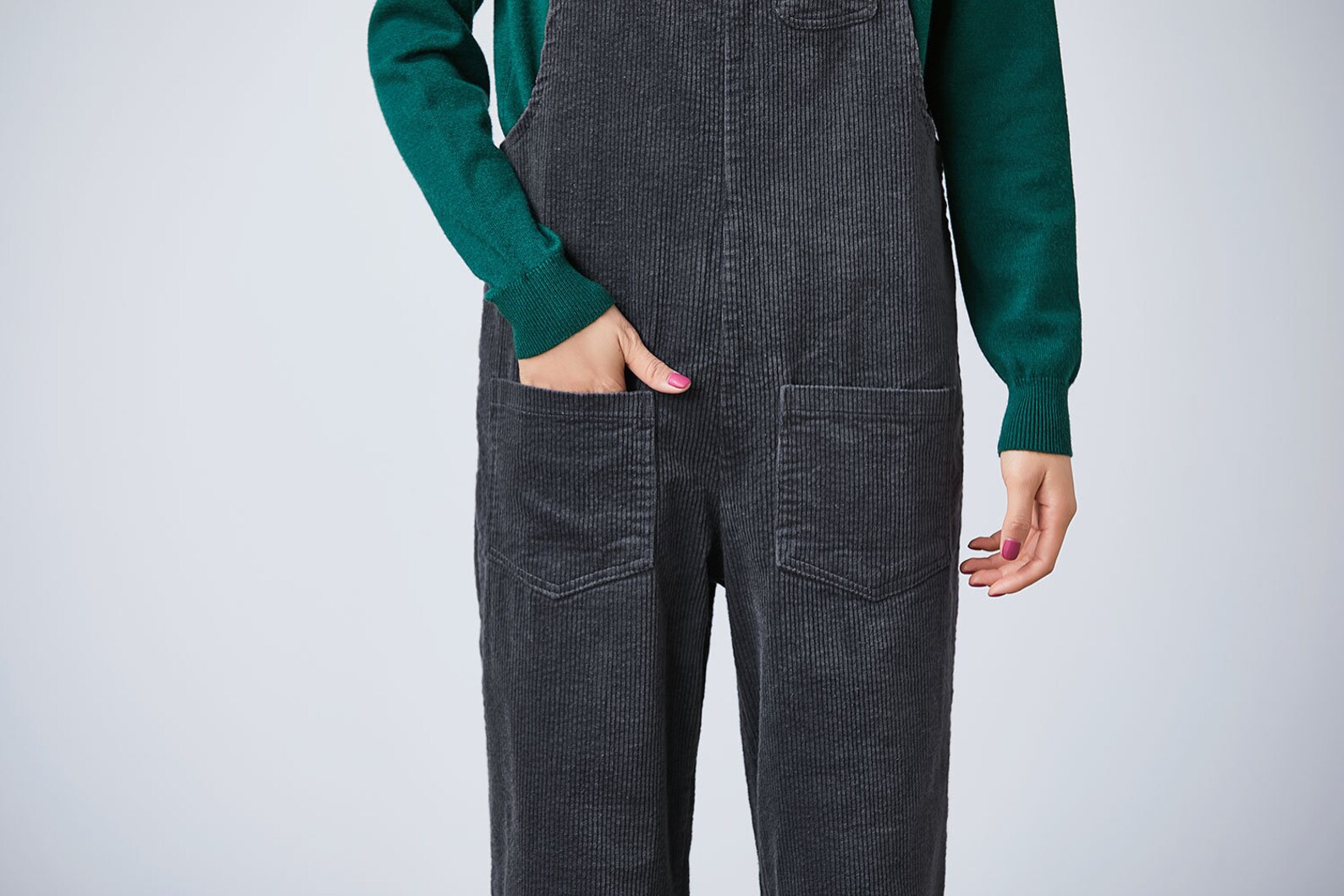 Gray Corduroy Overalls Overalls Women Oversized Wide Leg - Etsy Norway