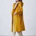 Mustard Yellow Cape Coat Hooded Coat Wool Coat Wool Cape - Etsy