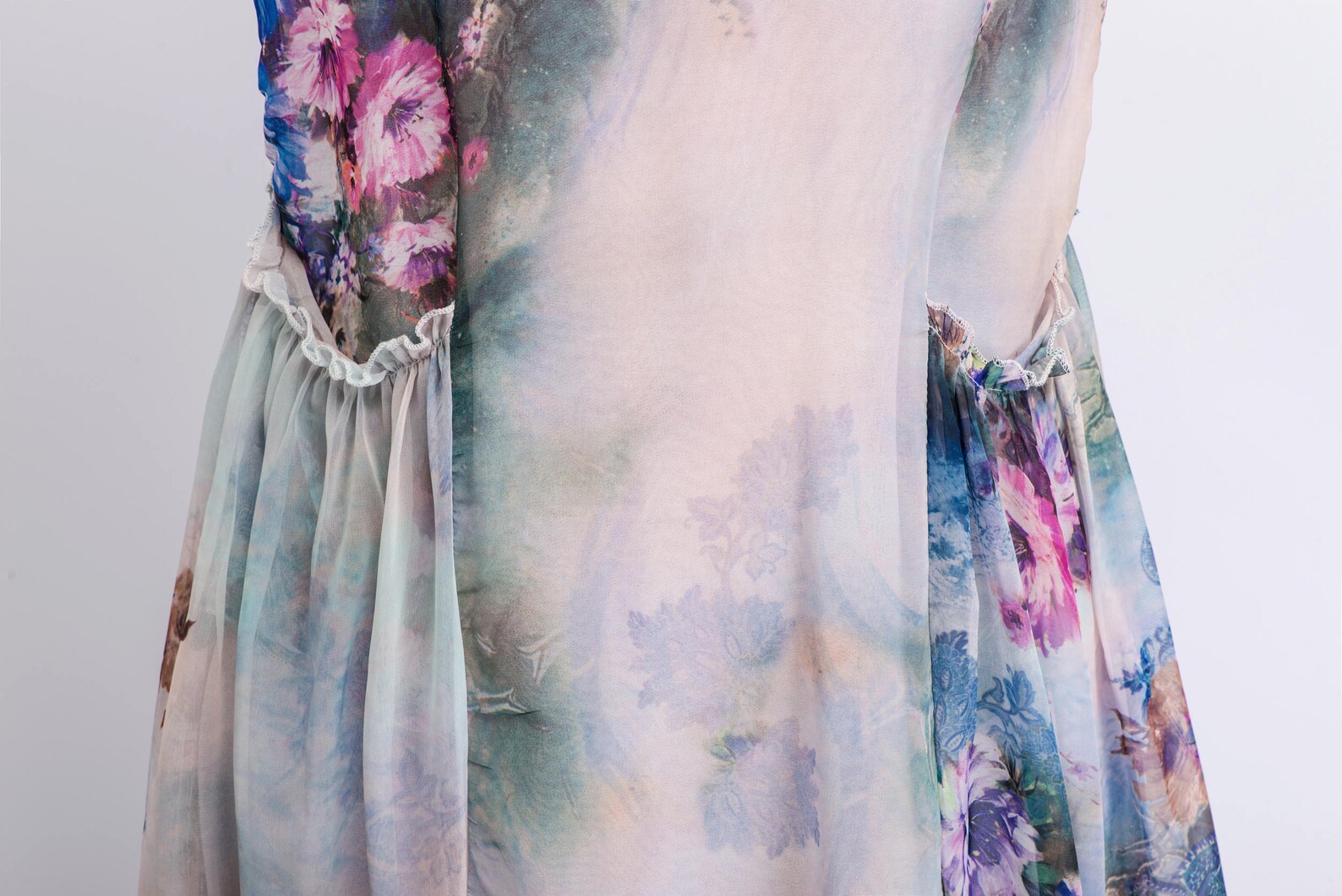 Floral Chiffon Dress Elegant Summer Party Dress in - Etsy