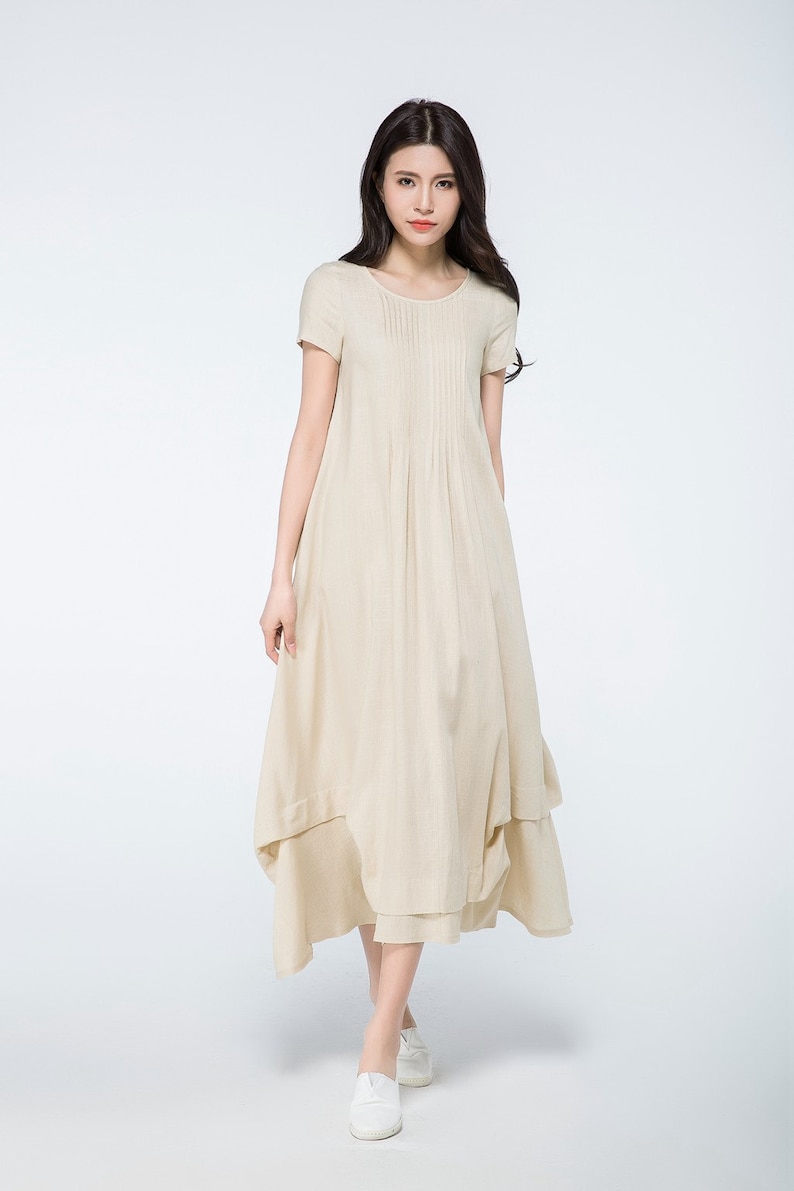 Plus Size Linen Dress Linen Maxi Dress With Asymmetrical Hem - Etsy Plus Size Linen Dress Linen Maxi Dress With Asymmetrical Hem - Etsy