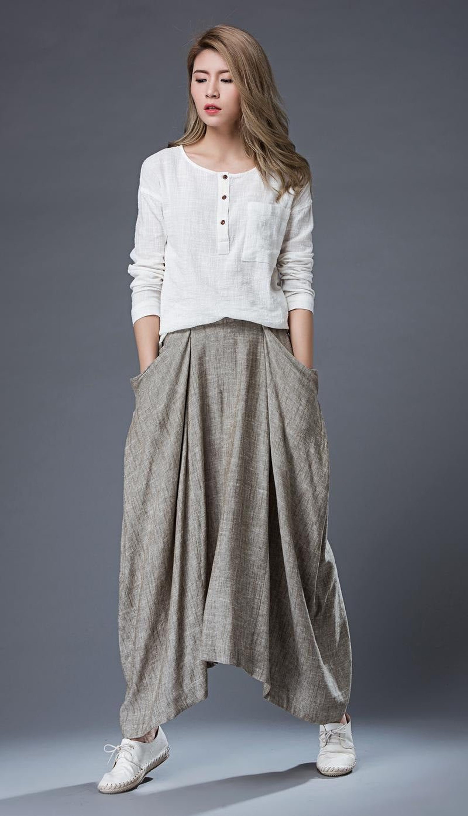 Linen Skirt, Maxi Skirts, Skirts for Women, Linen Maxi Skirt, Long ...