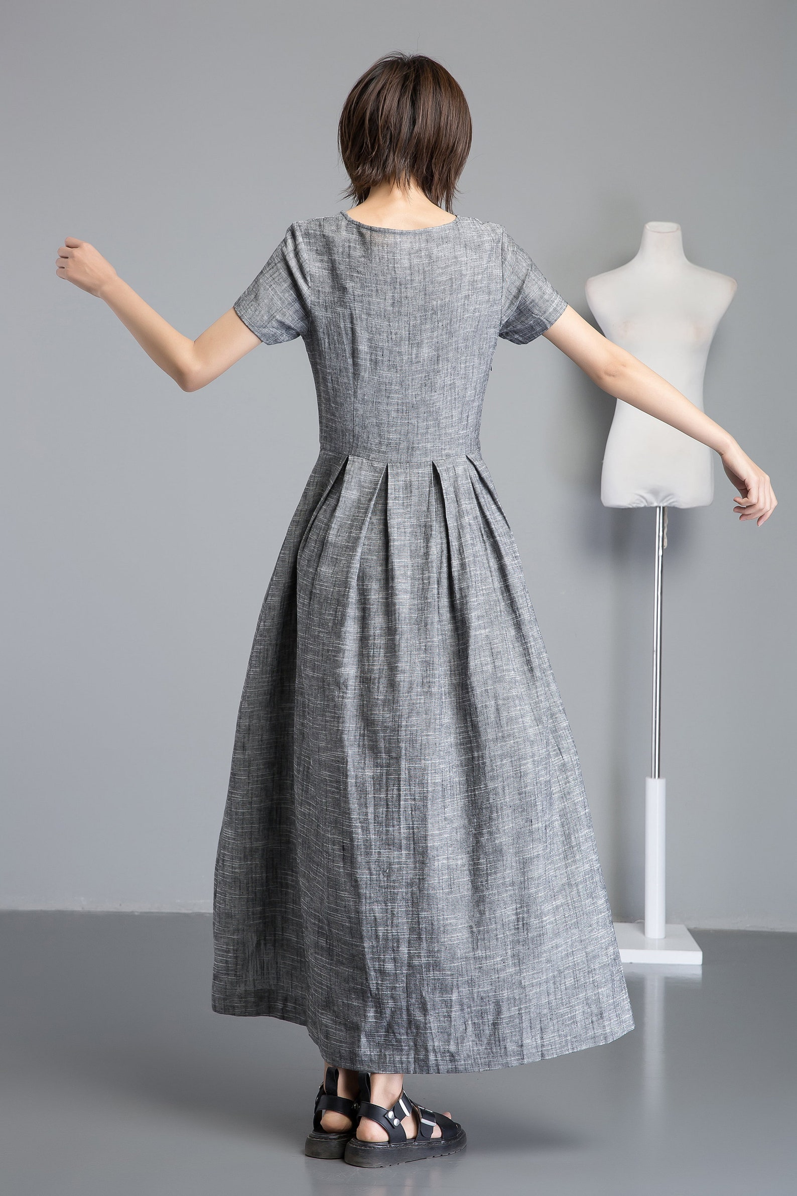 Linen Dress Linen Maxi Dress Womens Dress Long Linen Maxi - Etsy