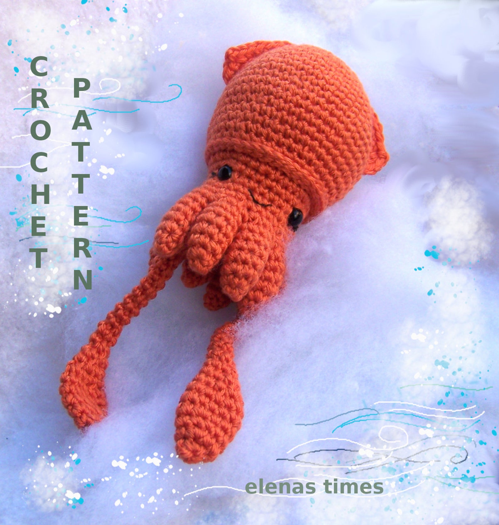 Cute Squid Crochet Pattern-amigurumi Pattern Baby | Etsy