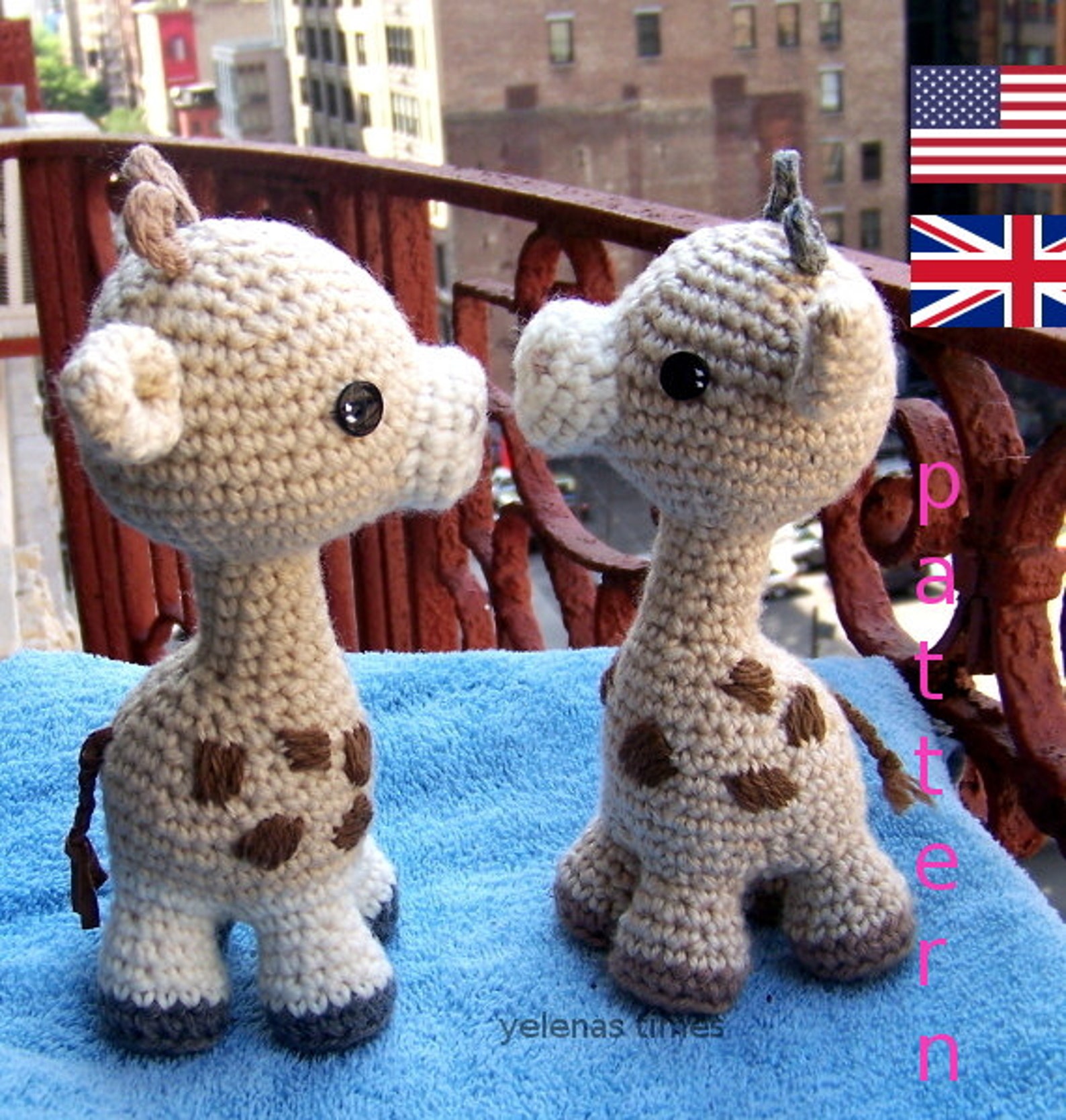 Baby Giraffe-instant Download Crochet Pattern-toy - Etsy