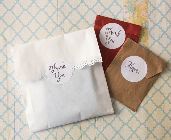 Self-adhesive Round Labels Set of 24 | Etsy