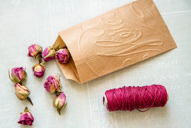 Embossed Paper Bags merci Bags - Etsy