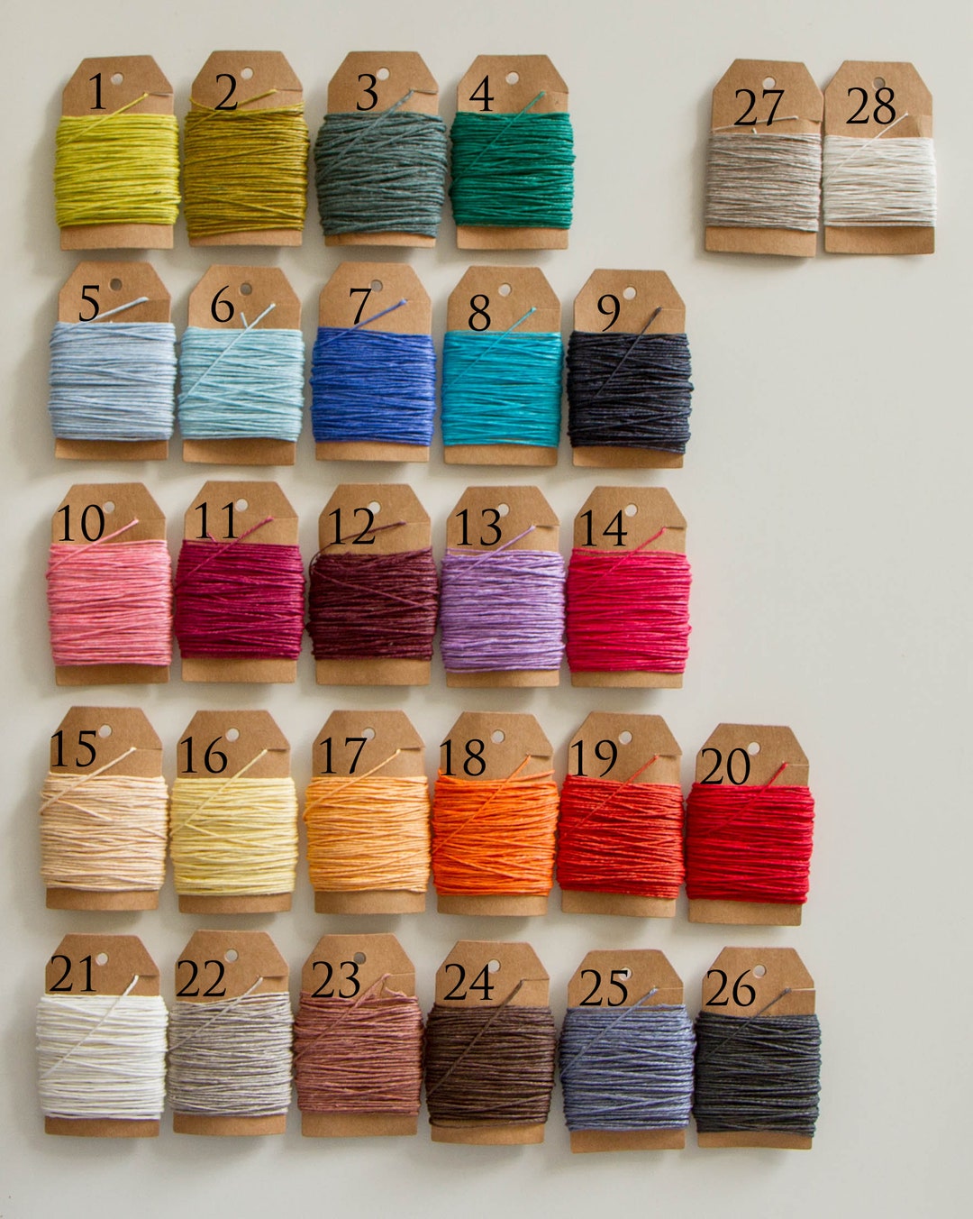 Waxed Linen, Linen Thread 10m - Etsy