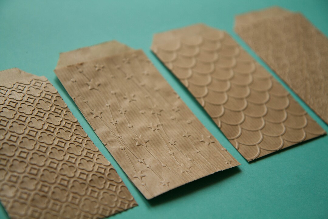 Embossed Kraft Bags for Small Gifts. Choice of Design - Etsy