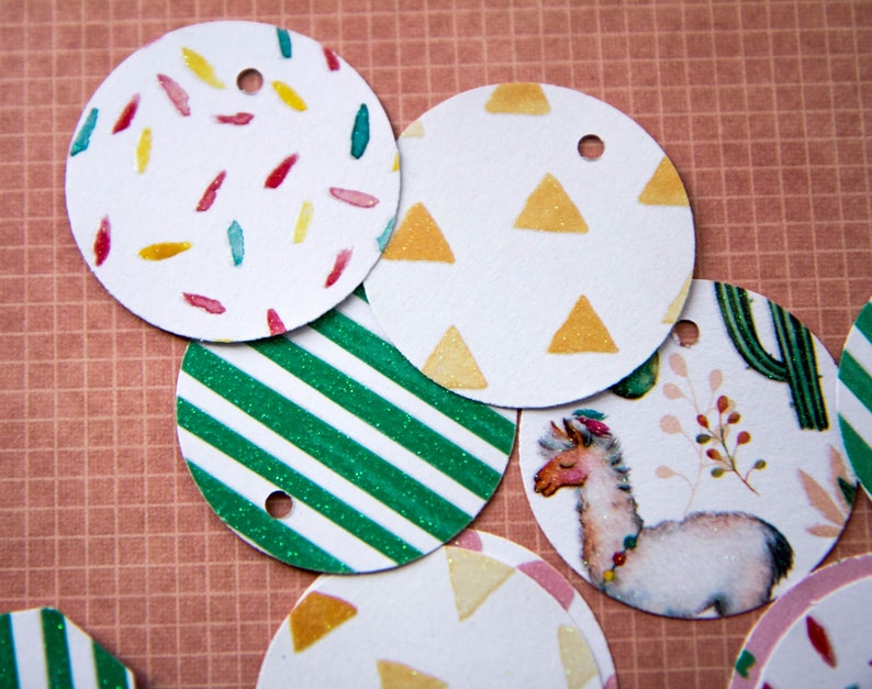 Etiquettes faites main lot de 16 thème Lama | Etsy