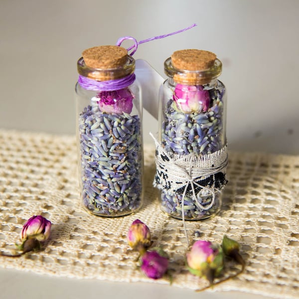 Glass Lavender Bottle - Etsy