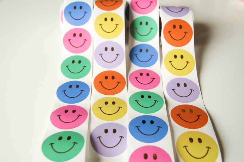 Smiley Stickers, Stickers for Party Wrapping, Decoration - Etsy