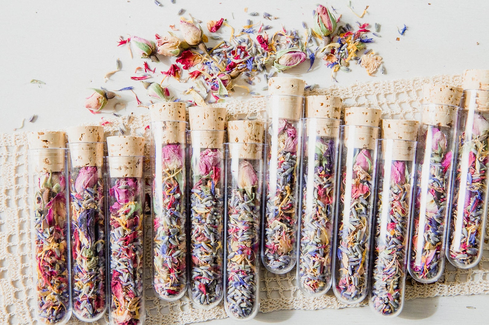 Wedding Test Tubes Confetti Flowers Dried Flower Petals. - Etsy