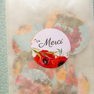 Etiquettes autocollantes "Merci" ou "Thank you" au choix - Etsy France