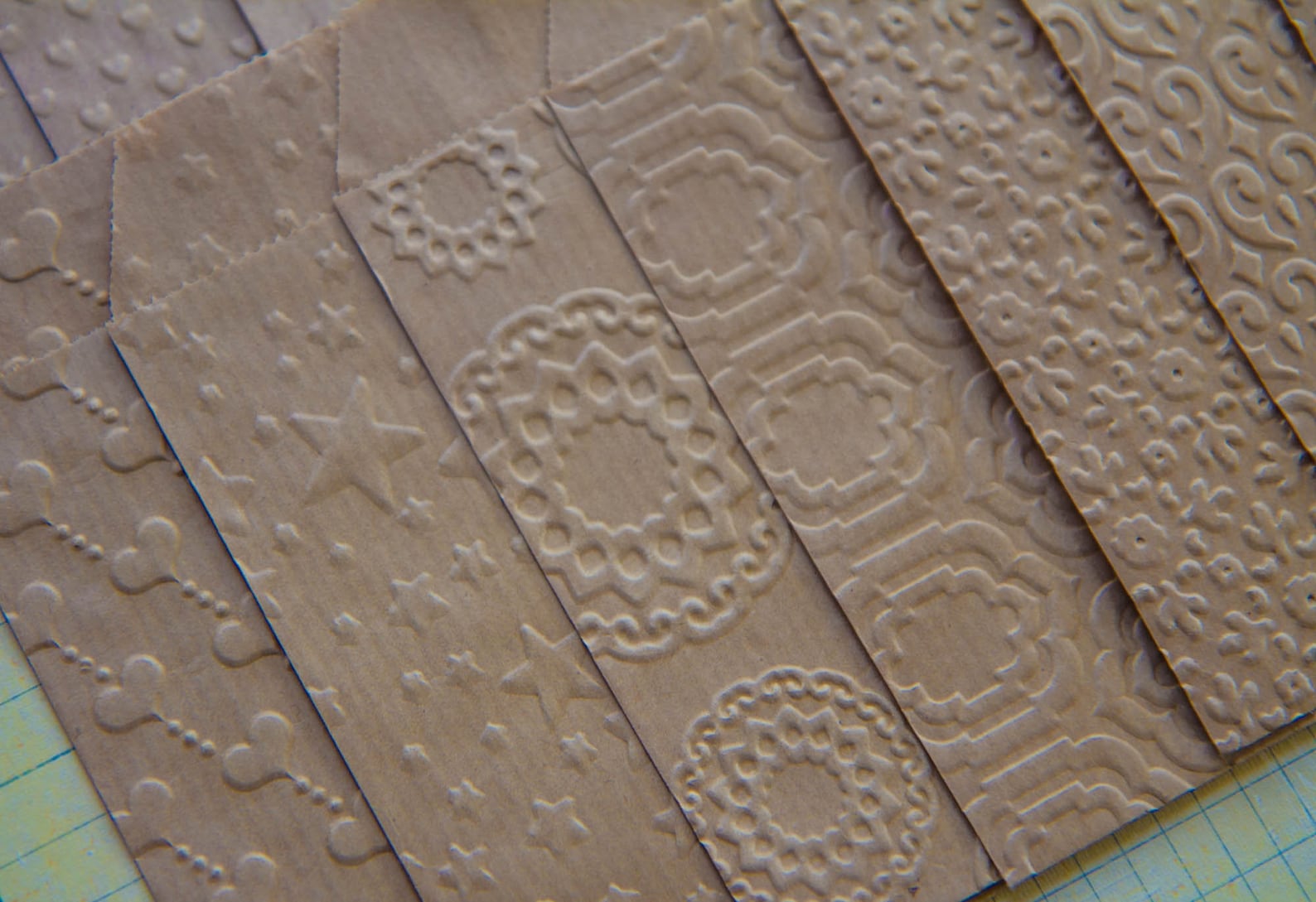 Embossed Gift Bags Brown Paper Bags Set of 15 | Etsy