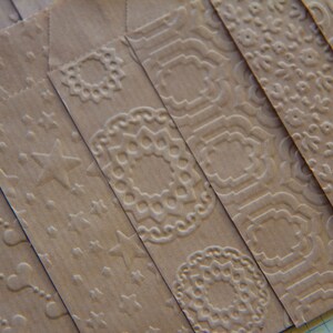 Embossed Gift Bags, Brown Paper Bags Set of 15 - Etsy
