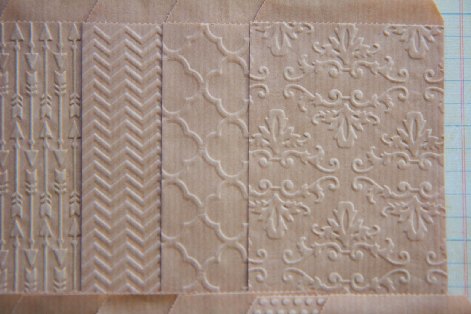 Embossed Gift Bags Brown Paper Bags Set of 15 | Etsy