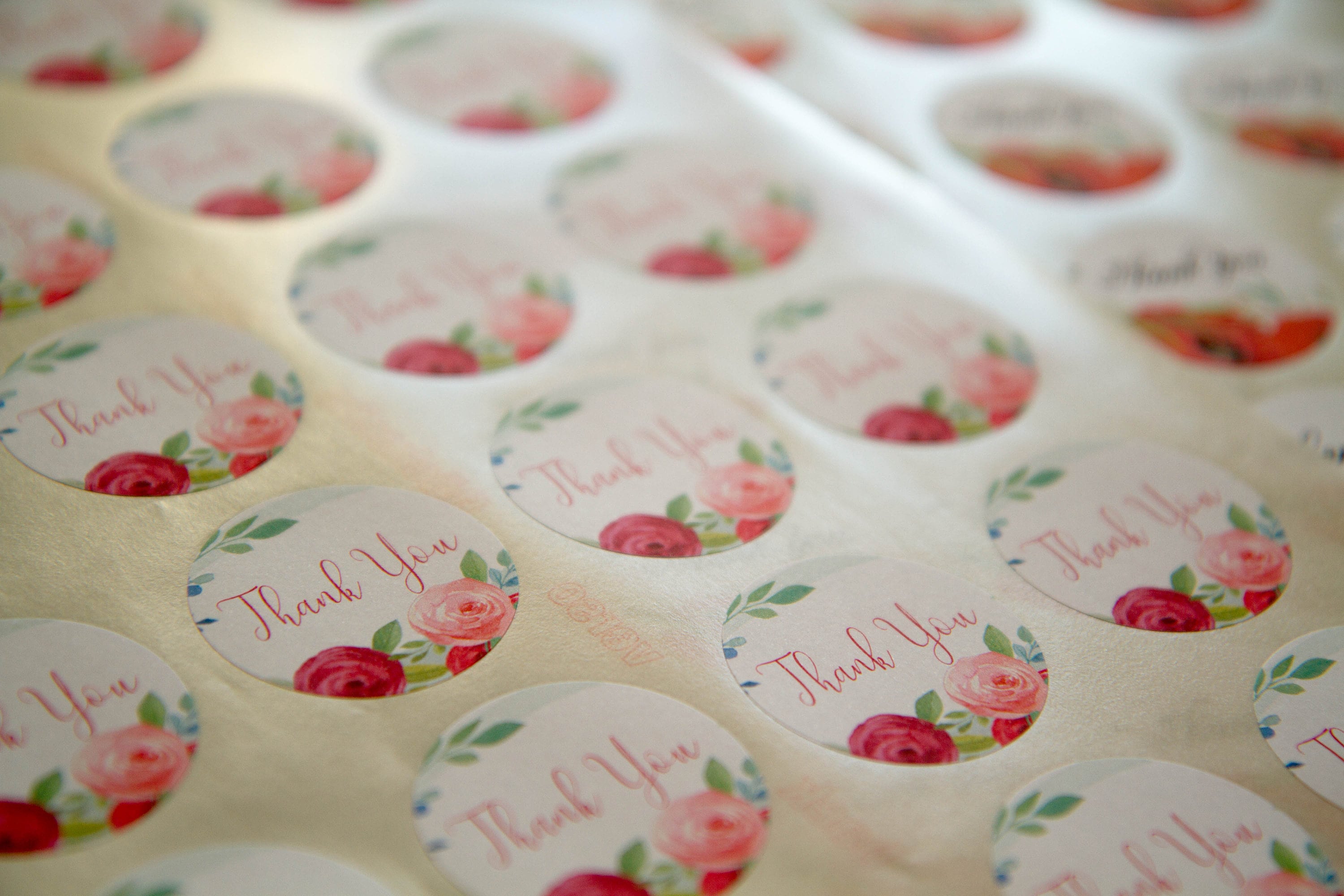 Etiquettes autocollantes "Merci" ou "Thank you" au choix - Etsy France