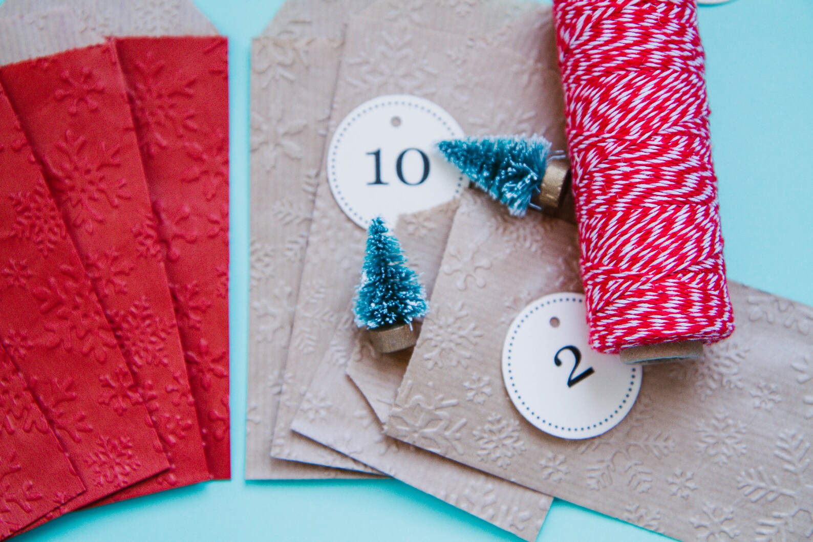 Kit sachets pour Calendrier de l'Avent au choix - Etsy France